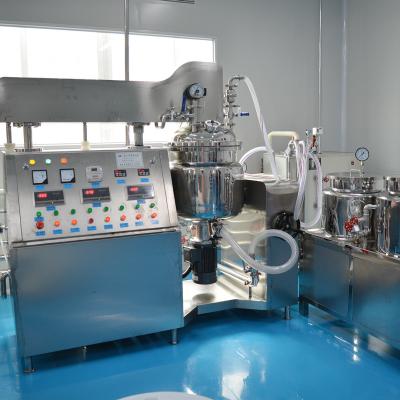 China CE certification Skin whitening face cream making machine Cosmetics mixing homogenizer machine for sale