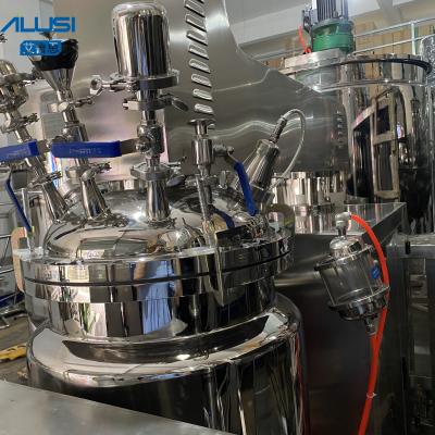 China Hydraulic Lifting Vacuum Emulsifying Mixer 50-3000L Cosmetic Homogenizing Machine CE for sale