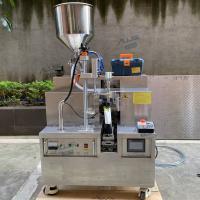 China Semi Automatic Plastic Tube Filling and Sealing Machine for Cosmetic Hand Cream 20-30 pcs/min for sale