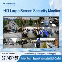 China 55 Inch Security LCD Wall Monitor Display Embedded Wall Mounted Indoor Use for sale