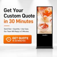China 55 Inch Indoor Smart LCD Display Floor Standing Video Wall Digital Signage Advertising 4K Resolution Elevator Airport for sale
