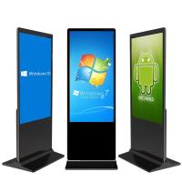 China 43 Inch Smart Floor Standing Interactive Digital Signage Kiosk LCD Touch Screen Advertising Display for sale