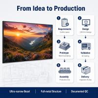 China 55 Inch HD LCD Digital Signage Display Indoor LCD Advertising Screen Cloud Management Android Linux Windows for sale