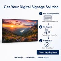 China 55 Inch HD LCD Digital Signage Display Indoor LCD Advertising Screen Cloud Management Android Linux Windows for sale