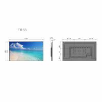 China 55 Inch Indoor LCD Full Color Video Wall Flat Panel Digital Signage Wall Mount Monitor Network Android Advertising for sale