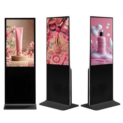 China 55 Inches Indoor Floor Standing LCD Digital Signage With WiFi SDK For Retail Store Hotel Subway Elevator for sale