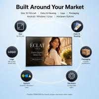 China 32 Inch Indoor LCD Wall Digital Advertising Screen Hanging Digital Signage Software Wall Mount LCD Advertising Display Screen for sale