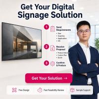 China 55 Inch Slimline LCD Digital Advertising Display Android Business Screen LCD Screen For Restaurant Retail Stores for sale