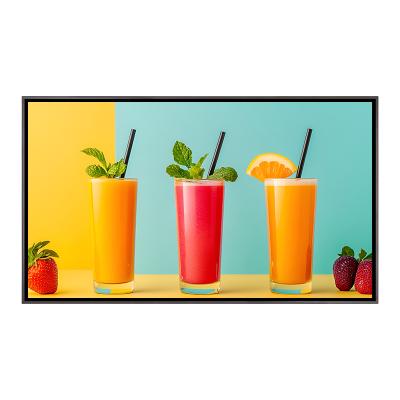 China 55 Inch Interactive Wall Mounted Digital Signage LCD Display Menuboard Picture Video Player For Super Market for sale