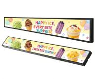 China 37.6 Inch Smart Advertising Stretched Bar LCD Display With SDK Function for sale