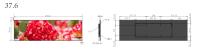 China 37.6 Inch Indoor Smart LCD Wall Mounted Advertising Display SDK Support OEM Option Elevator Use Android Digital Signage for sale