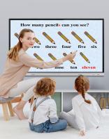 China Digital Interactive Electronic Whiteboard 85 Inch LCD Touch Display Education Smart Board for sale