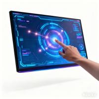 China LCD 27 Inch Capacitive Touch Screen Display Configured With System Touch Accessories for sale