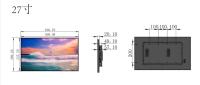China LCD 27 Inch Capacitive Touch Screen Display Configured With System Touch Accessories for sale
