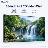 China 65 Inch 500 Nit LCD Video Wall Panels 4K Indoor Advertising Display Screen For Hotel Lobbies for sale