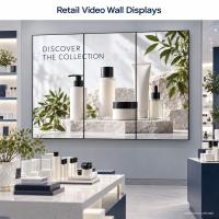 China 65 Inch 500 Nit LCD Video Wall Panels 4K Indoor Advertising Display Screen For Hotel Lobbies for sale