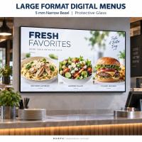 China 5mm Narrow Bezel Large Format LCD Display 85 Inch 4K LCD Passenger Information Display Screen for sale