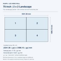 China 4K 500 Nit Indoor LCD Video Wall Screen 75 Inch LCD Advertising Display For Hotel Lobbies for sale