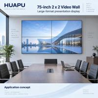 China 4K 500 Nit Indoor LCD Video Wall Screen 75 Inch LCD Advertising Display For Hotel Lobbies for sale