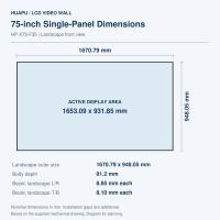 China 75 Inch 4K 700 Nit LCD Wall Display Indoor Conference Room LCD Display Screen for sale