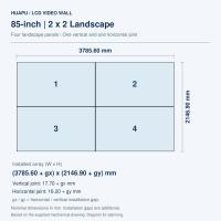 China 85 Inch 4K 700 Nit Advertising LCD Display Indoor Video LCD Screen For Meeting Room for sale