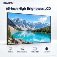 China 1920x1080 65 Inch High Brightness LCD Screen Android Restaurant Menu Display Board for sale