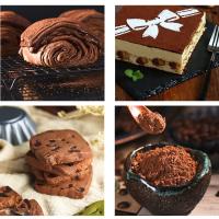 China Wholesale Natural Cocoa Powder for Baked Tiramisu Malteser Cake Ingredients Natural Cocoa Powder for sale
