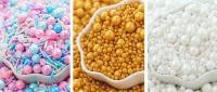 China Colorful Edible Sugar Pearls Pressed Candy for Cake, Cupcake & Ice Cream Decoration | Bulk Bag Packaging for sale