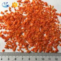 China Max 8% Moisture Bulk Dehydrated Carrot Flakes 5*5 Dried Vegetables with Advanced Drying Process for sale