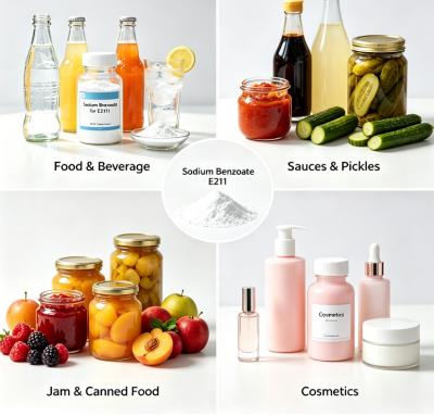 China Beverage, Sauce, Pickles & Cosmetics Sodium Benzoate Powder Granule Food Additive Preservative for sale
