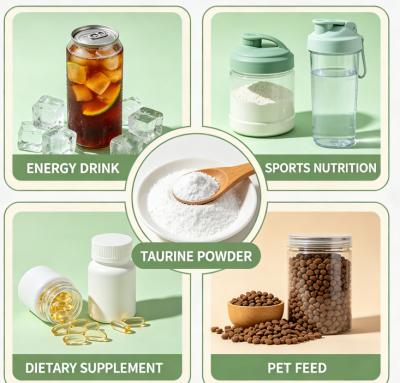 China Nutritional Fortifier for Beverage, Health Supplement and Pet Food Purity Taurine Powder Factory Direct for sale