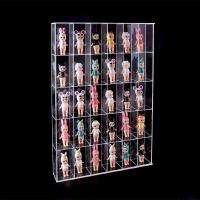 China Constellation bubble Mart display stand blind box dustproof storage box molly handmade doll doll display cabinet for sale