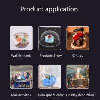 China Plexiglass Large Clear Acrylic Hemisphere Big Cover Dust Color Cover Drop Ball Hollow Round for sale