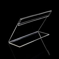 China Business Price Name Id Card Acrylic Holder Sign L Shaped Simple Paper for sale
