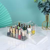 China Factory customized high transparency acrylic box with lid, plastic square cube container, cosmetics storage box for sale