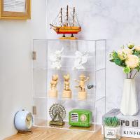 China 3-Laye Acrylic Showcase Display Cabinet Case With Lock Key Storage Box Collection Office Retail for sale