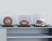 China Golf Ball  Acrylic Display Box For Football Boy Figurine Toy Model  Helmet Collection Basketball for sale