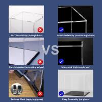 China Golf Ball  Acrylic Display Box For Football Boy Figurine Toy Model  Helmet Collection Basketball for sale