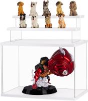 China 3-Layer Transparent Acrylic Box Display Case Holder Cube With Door Collection Mini Action Character for sale