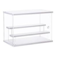 China 3-Layer Transparent Acrylic Box Display Case Holder Cube With Door Collection Mini Action Character for sale
