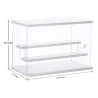 China 3-Layer Transparent Acrylic Box Display Case Holder Cube With Door Collection Mini Action Character for sale