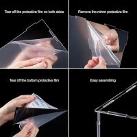 China Retail Acrylic Display Box For Dolls Toys Mirror Surface Collecting Miniature Statues Dust Protection for sale