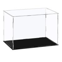 China Retail Acrylic Display Box For Dolls Toys Mirror Surface Collecting Miniature Statues Dust Protection for sale