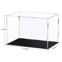 China Retail Acrylic Display Box For Dolls Toys Mirror Surface Collecting Miniature Statues Dust Protection for sale