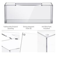 China Transparent tissue box acrylic tissue box holder rectangular bathroom tissue dispenser decorative box for sale