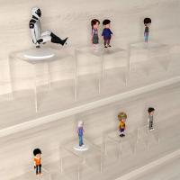 China Product Clear Acrylic Riser Display Shelf Transparent Support Model Display Rack for sale