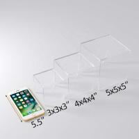 China Product Clear Acrylic Riser Display Shelf Transparent Support Model Display Rack for sale
