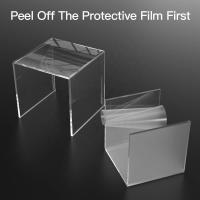 China Product Clear Acrylic Riser Display Shelf Transparent Support Model Display Rack for sale