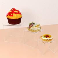 China Product Clear Acrylic Riser Display Shelf Transparent Support Model Display Rack for sale
