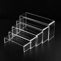 China Food Decorative Acrylic Riser Keyboard Base Display Store Metal Retail Desktop Model Colorful Layered for sale